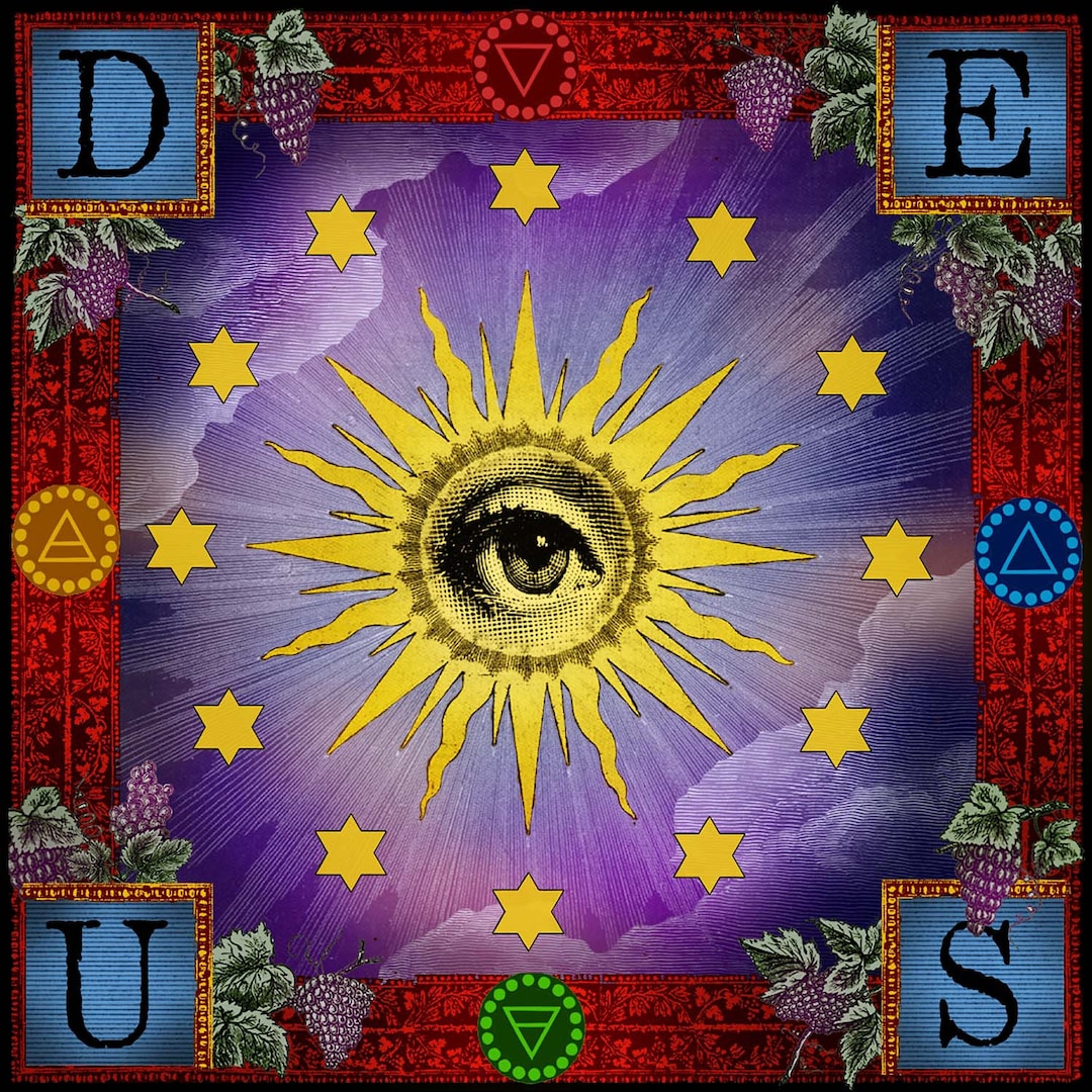 Religious Art Print "eye of God" by Stephen Barnwell. Signed, Matted ...