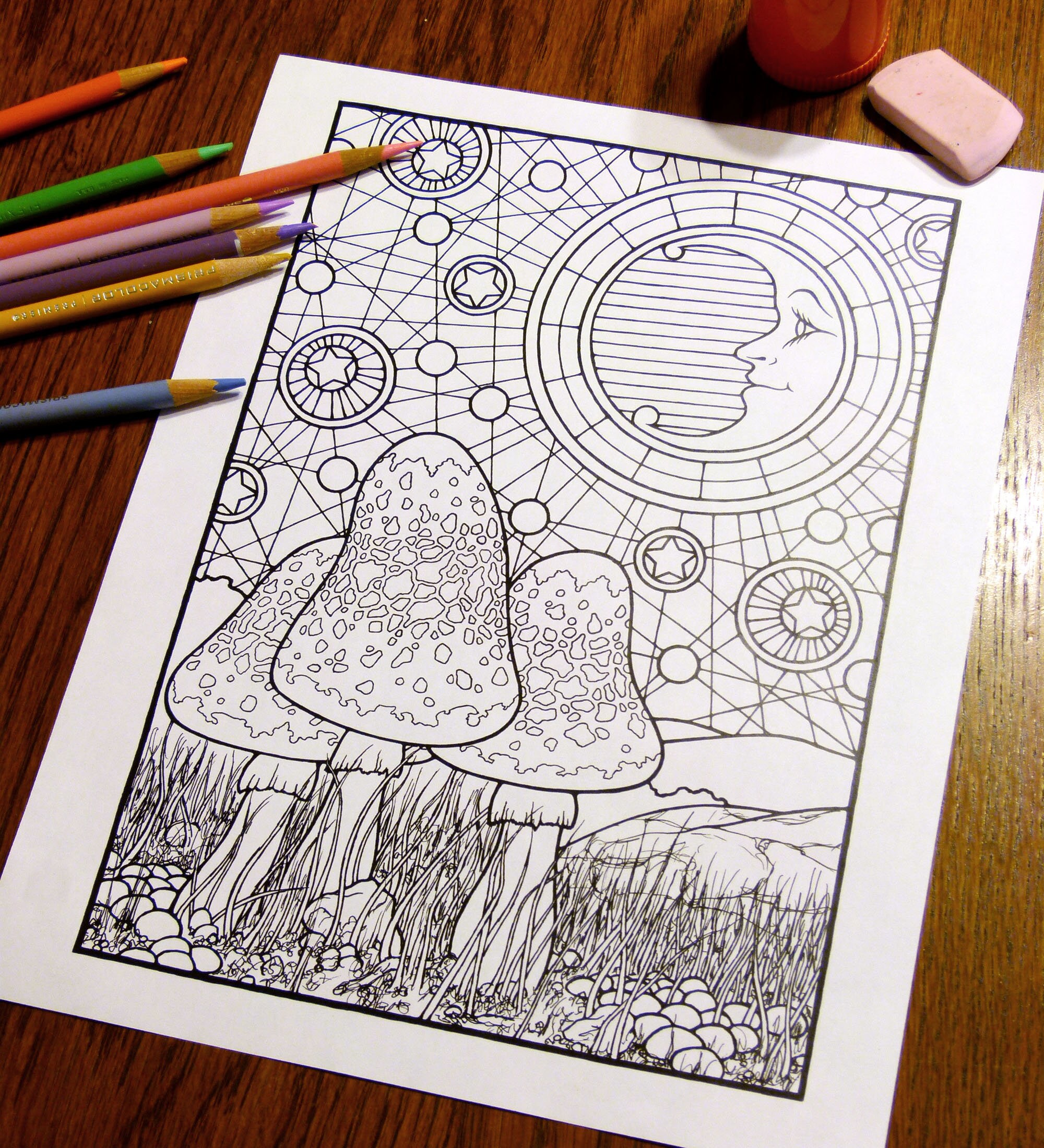 Fantasy Coloring Pages - Digital Download - Coloring Page - Colouring ...