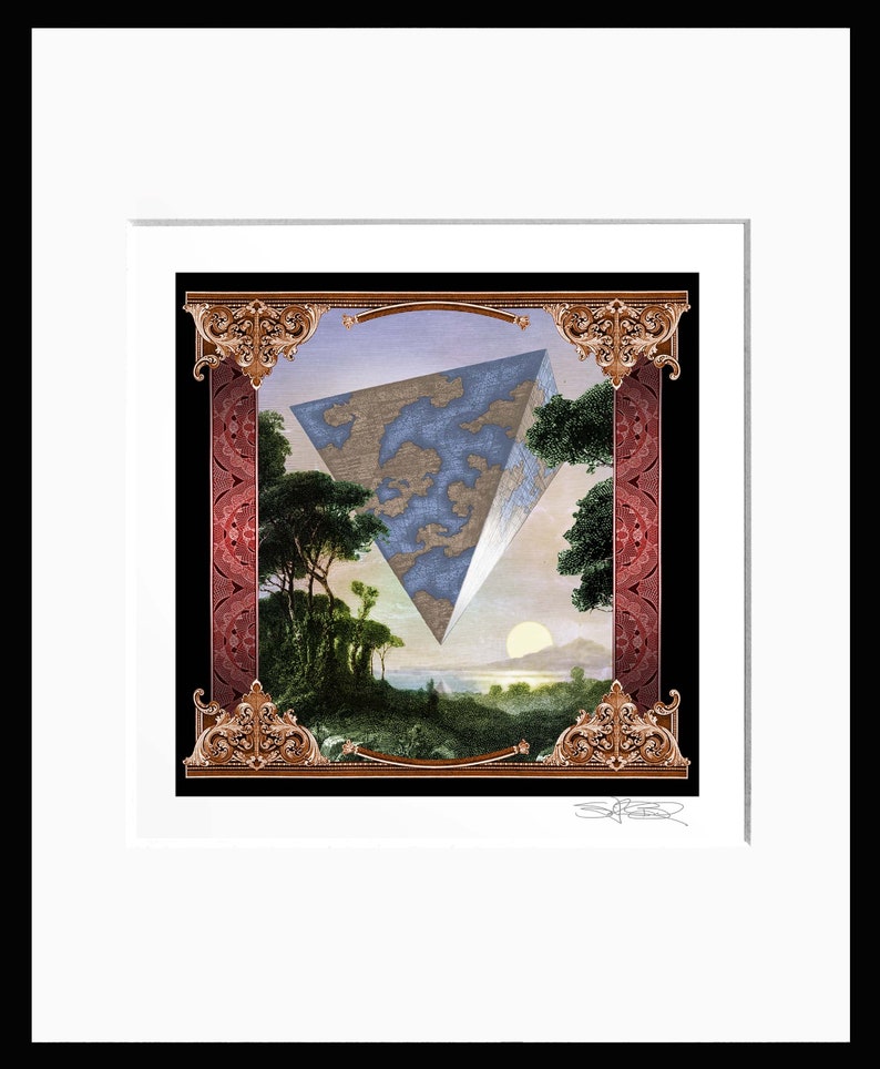 Fantasy Print pyramid by Stephen Barnwell. Signed - Etsy