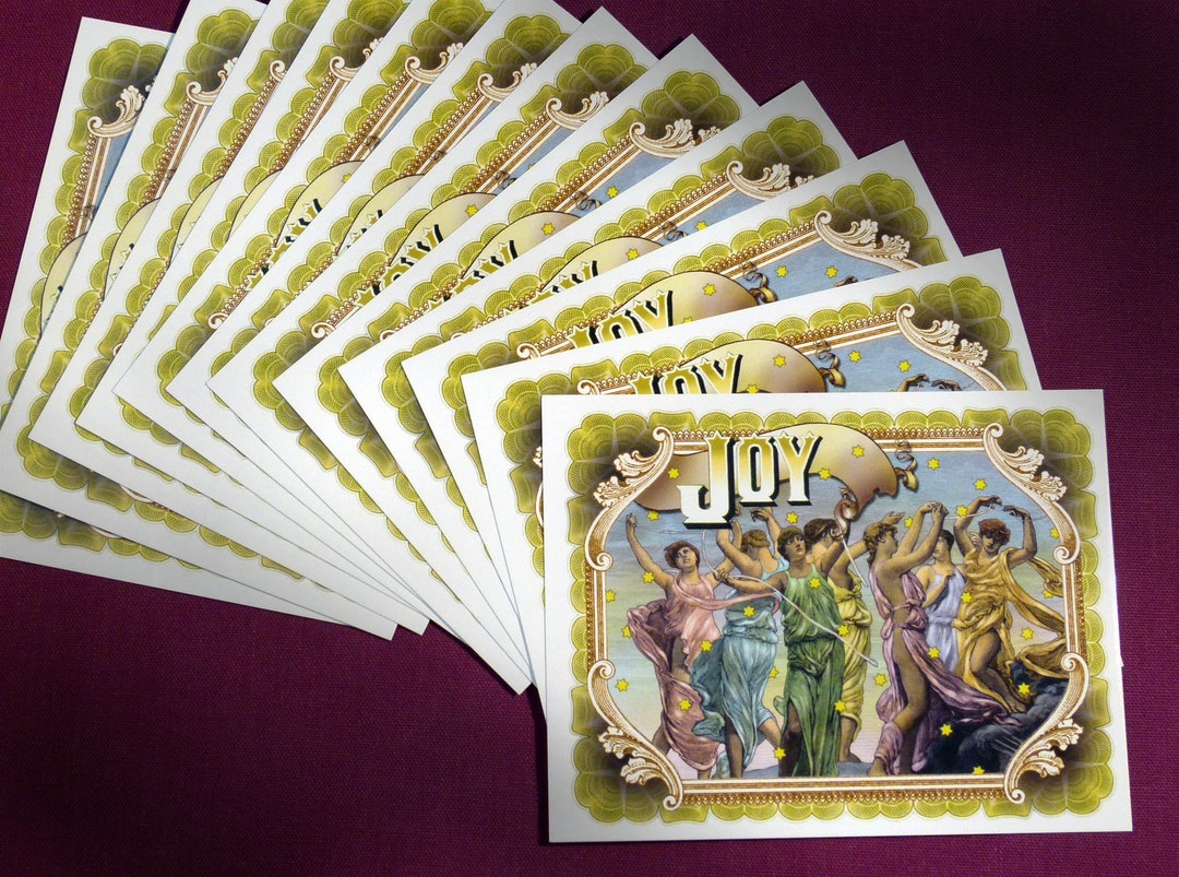 Postcard Set - JOY - Set of 12 Postcards - Pen Pal - Snail Mail - Etsy