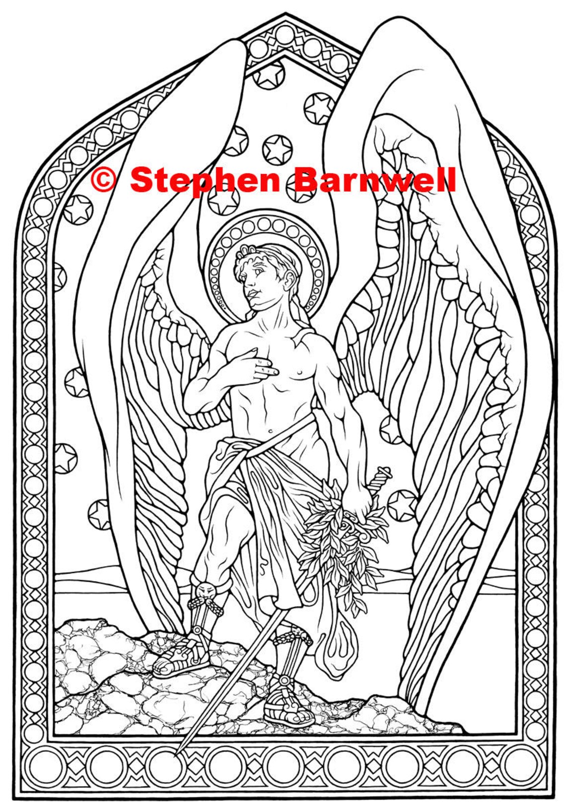 Angel Coloring Pages - Angelic Art - Angel Coloring - Christian ...