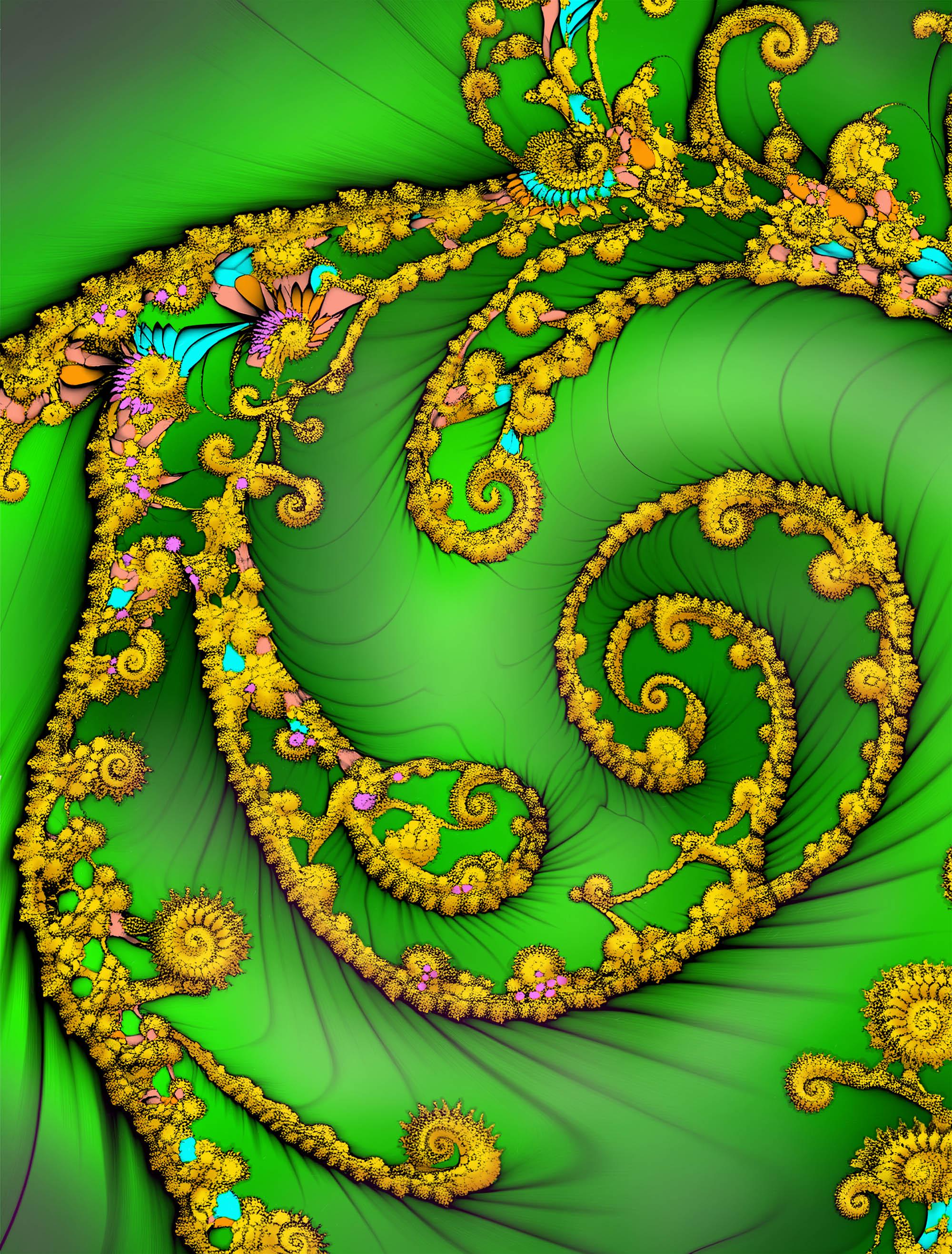 Living Fractals 3 - Coloring Book - 50 Amazing Images! - Grayscale ...