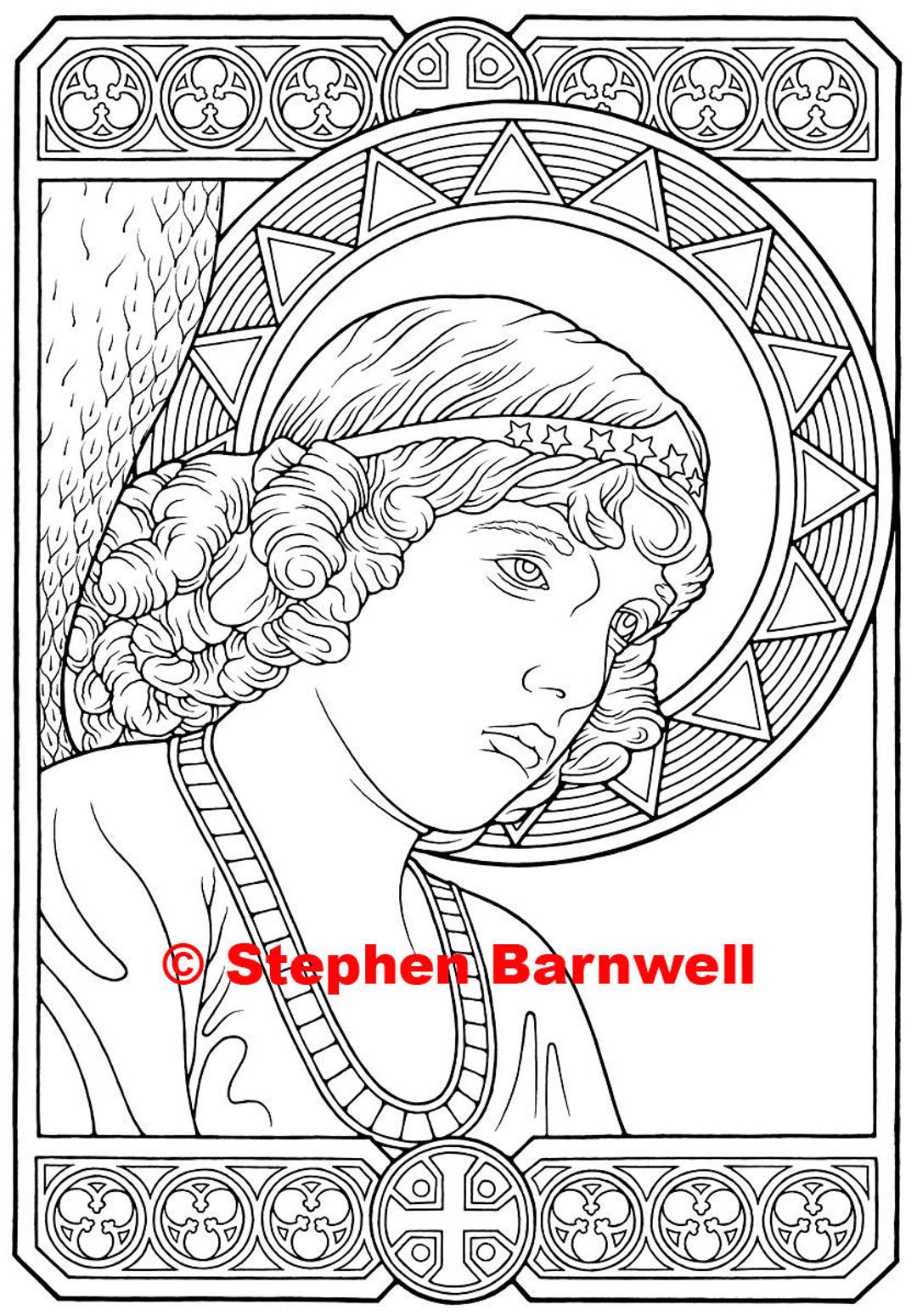 Angel Coloring Pages - Angelic Art - Angel Coloring - Christian ...