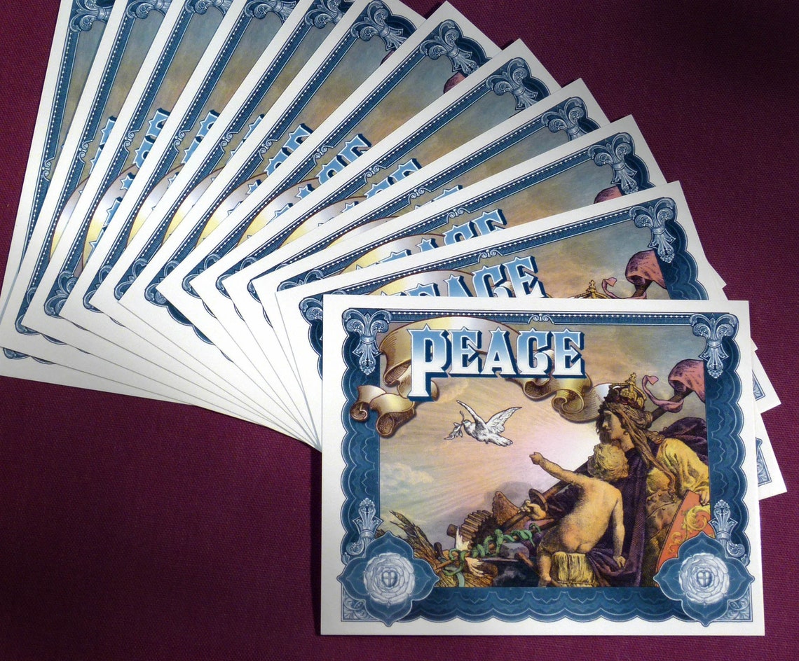Postcard Set - PEACE - Set of 12 Postcards - Pen Pal - Snail Mail - Etsy