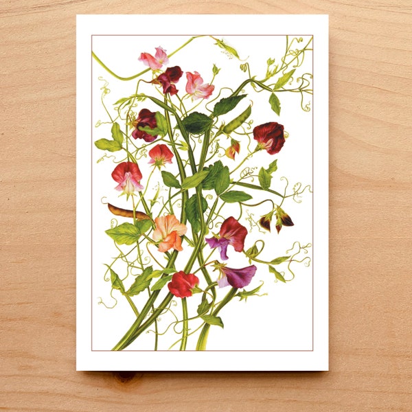 Peas Greeting Card - Etsy