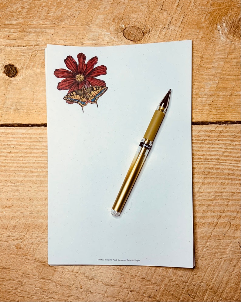 Butterfly Stationery Set. Letter Writing Kit With Swallowtail Butterfly ...