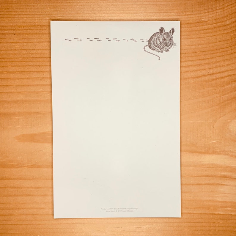 Mouse Notepad. Grocery List. Memo Pad. to Do List. White-footed Mouse ...