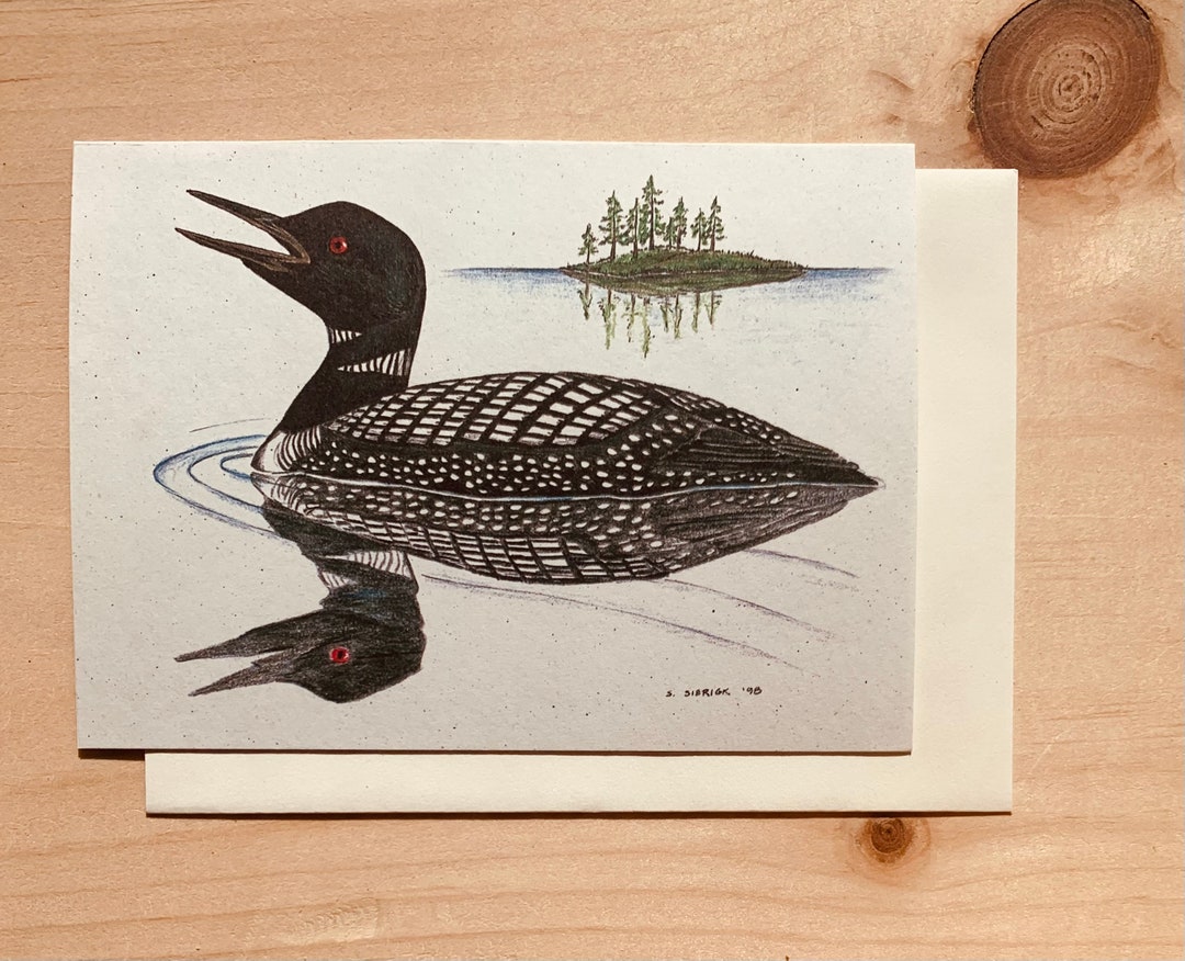 Loon Greeting Cards With Matching Envelopes, Notecard Set of 6. - Etsy
