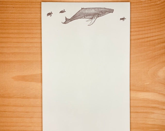 Whale Notepad | Whale Thank You Notes for Kids | Kids Notepads | Whale ...
