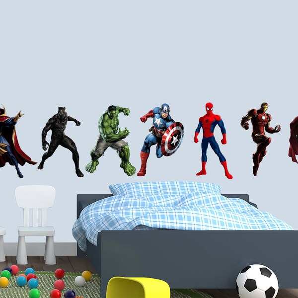 Superhero Decals - Etsy