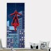 Spiderman Door Covering Peel and Stick, Superhero Teen Room Door Art ...