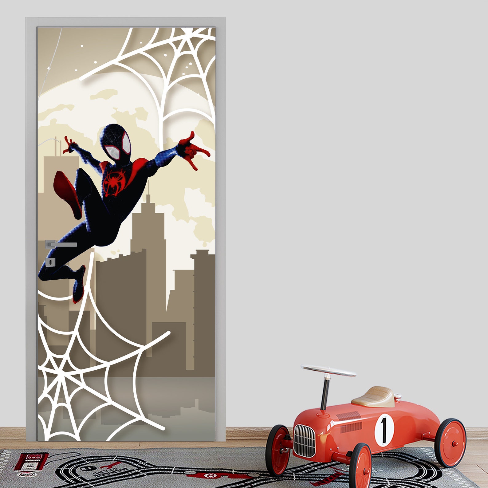 Spiderman Door Covering Peel and Stick Superhero Teen Room - Etsy