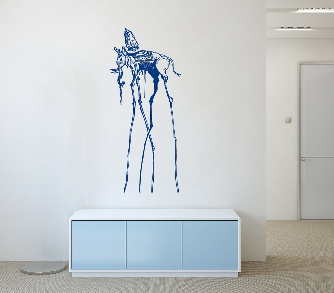 Wall Decals Salvador Dali Elephant Decal Vinyl Sticker Home - Etsy