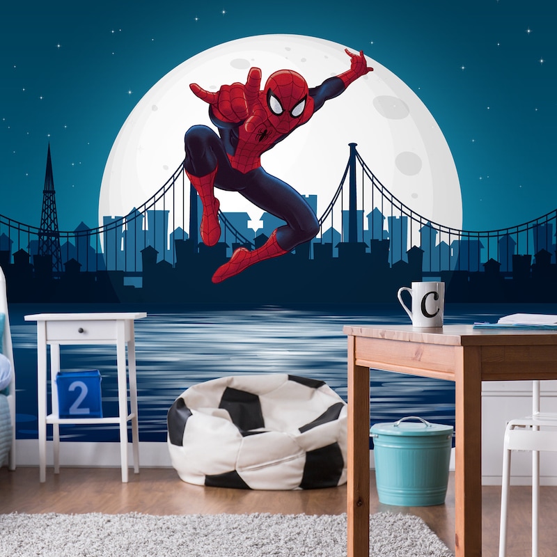Spiderman Bedroom Wallpaper - Etsy
