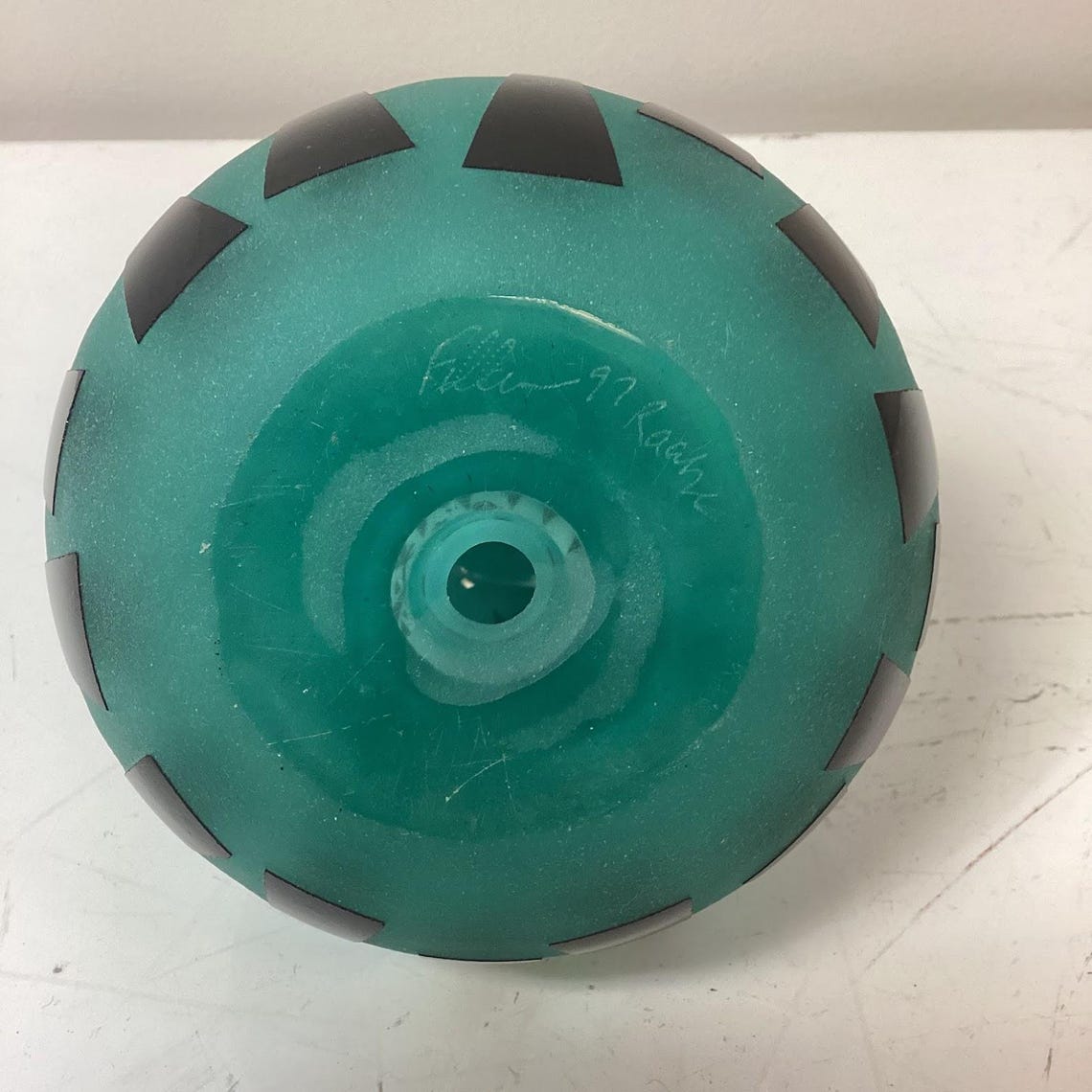 Vintage 1997 Signed Fellerman + Raabe Glass Art Lady - Etsy