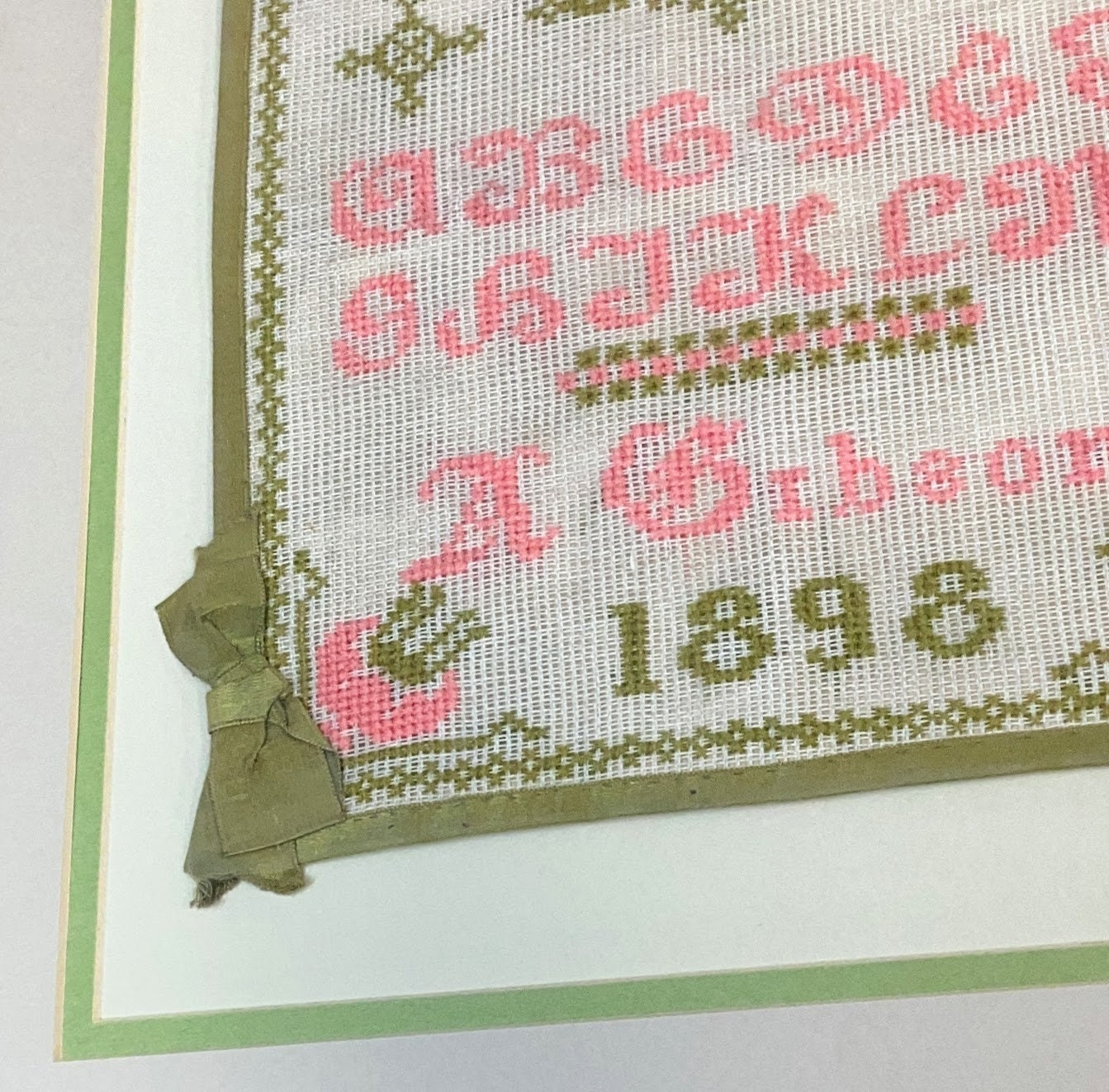 Antique Dated 1898 Victorian Embroidery Sampler Framed - Etsy