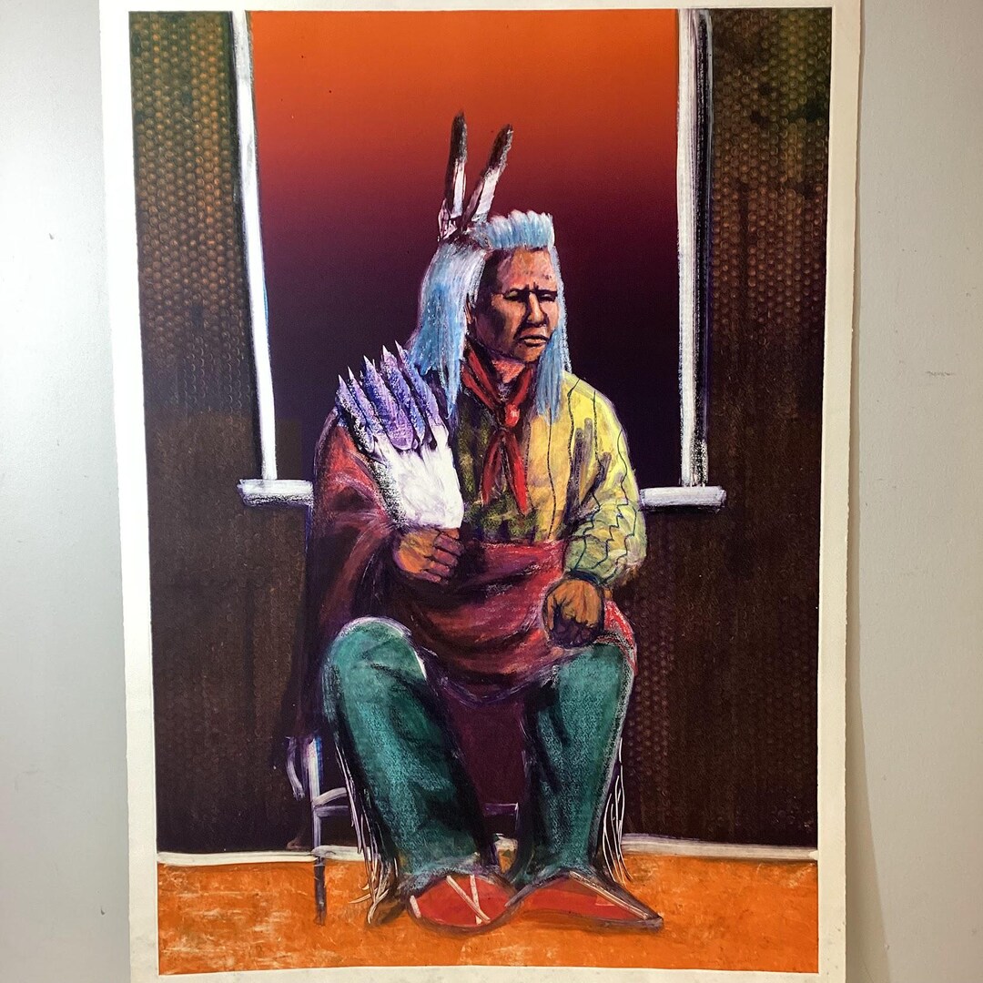 Vintage Raymond Nordwall "he's Seen Many Winters" Signed Monotype ...