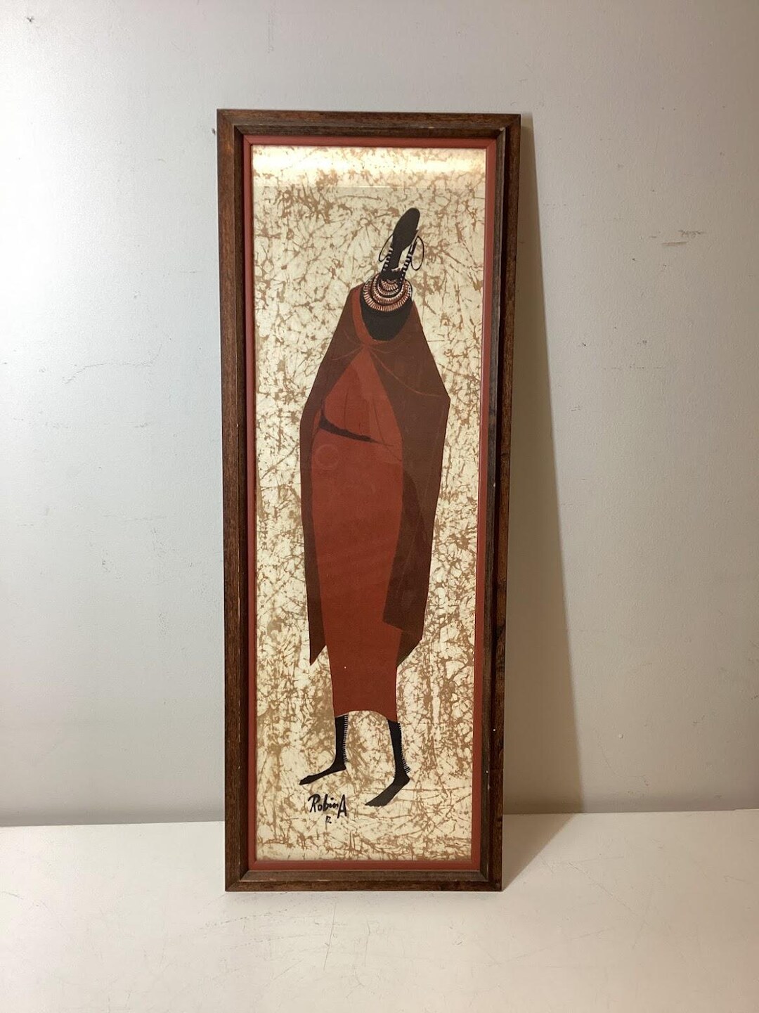 Vintage Robin Anderson Signed and Numered Kenyan Batik Framed Art - Etsy
