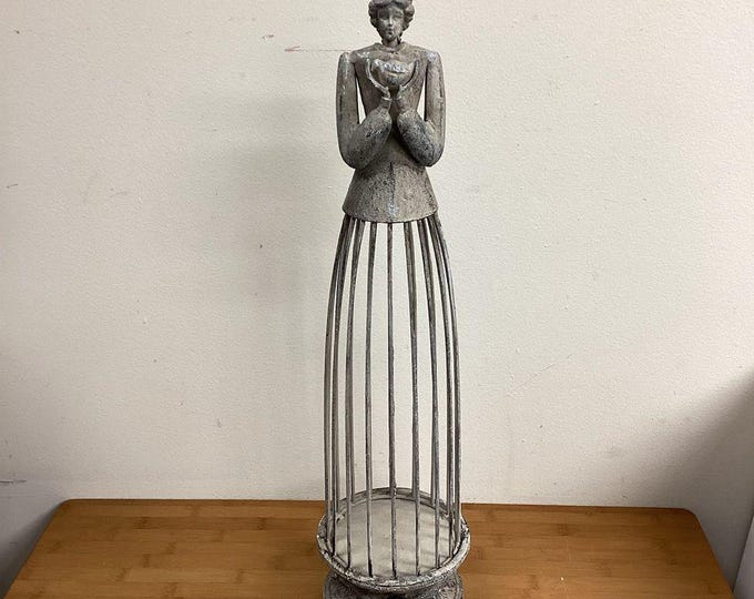 Vintage Metal Garden Decoration Figure - Etsy