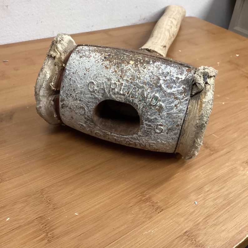 Antique Garland No. 5 Split Head Rawhide Mallet Hammer - Etsy