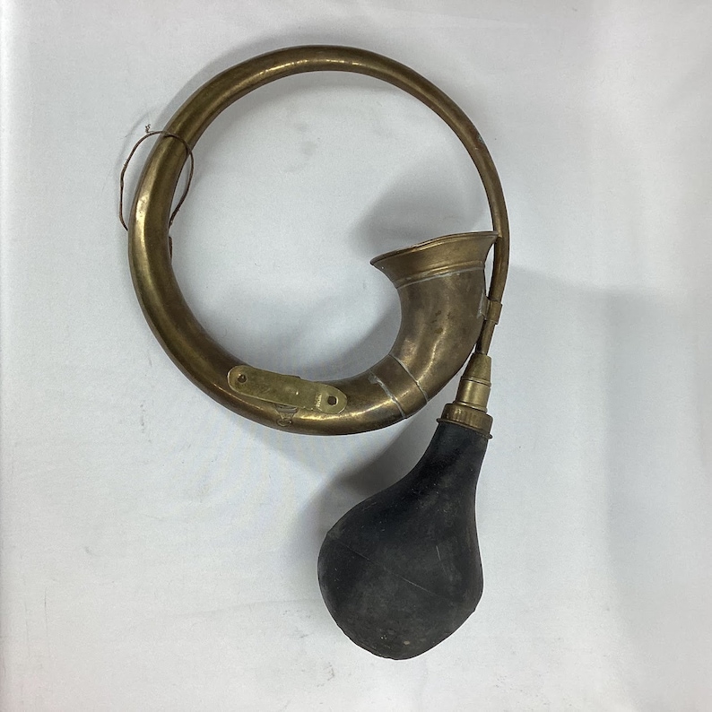 Antique Brass Curved Bulb Horn Model T - Etsy