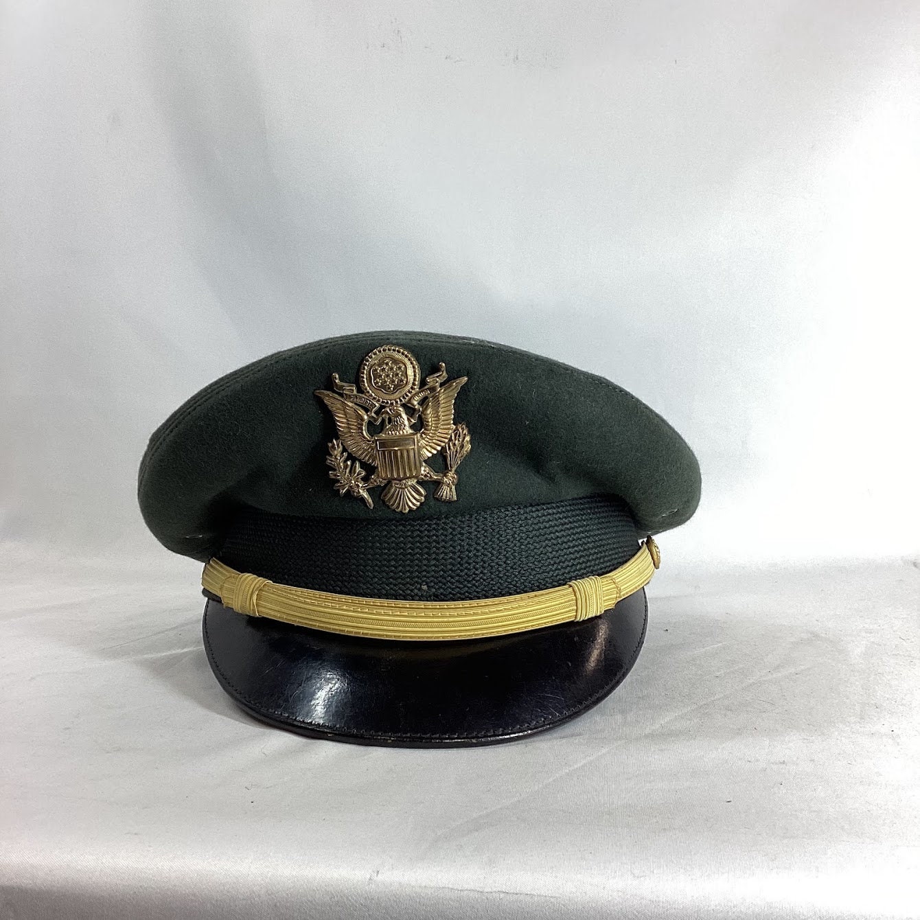 Vintage WWII US Army Officers Bancroft Green Peak Cap Hat - Etsy