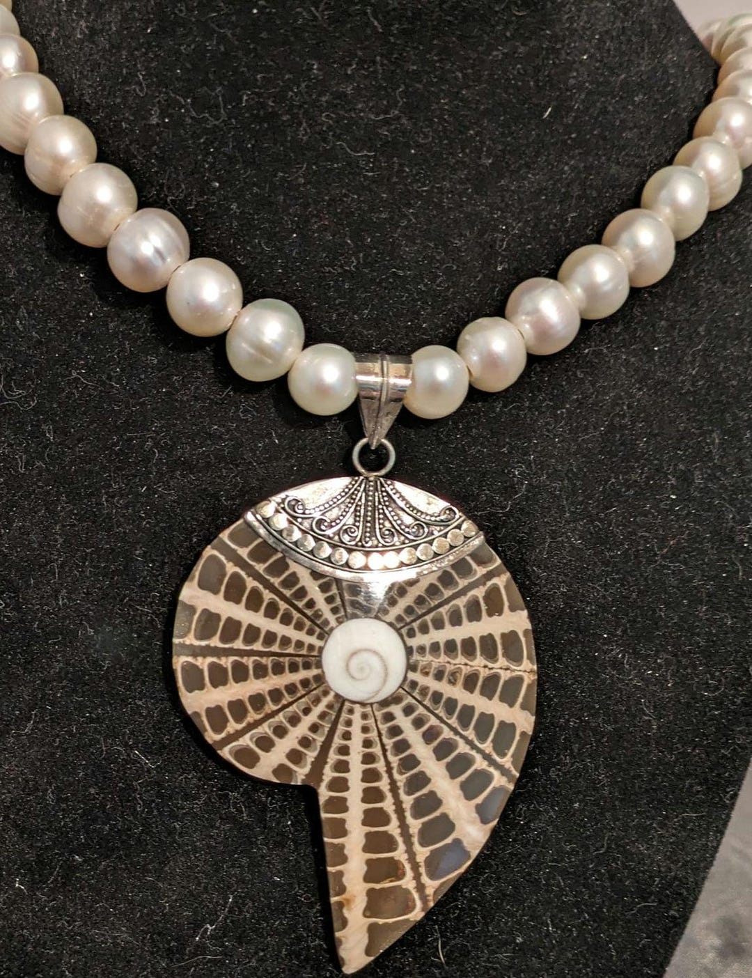 Rare Carved Shell Necklace, Cruise, Birthday - Etsy