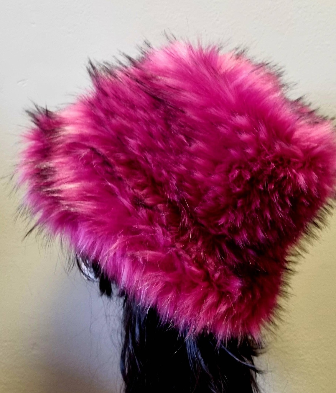 Magenta Pink-super Fluffy Luxury Faux Fur Bucket Hat-pink - Etsy