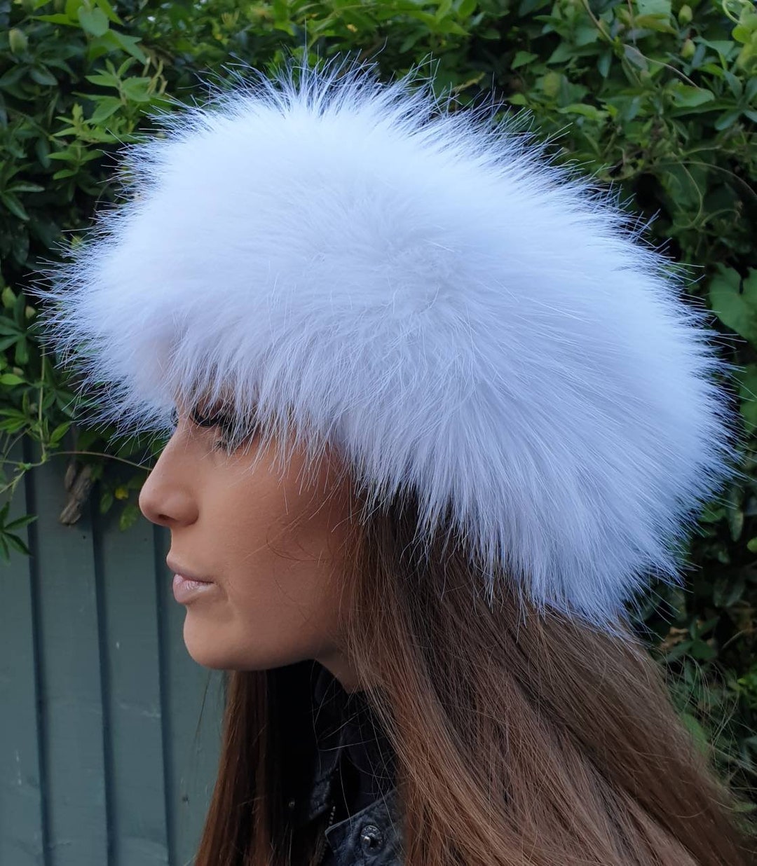 White Faux Fur Headband-neckwarmer-earwarmer-head Wrap-fur Head Wrap ...