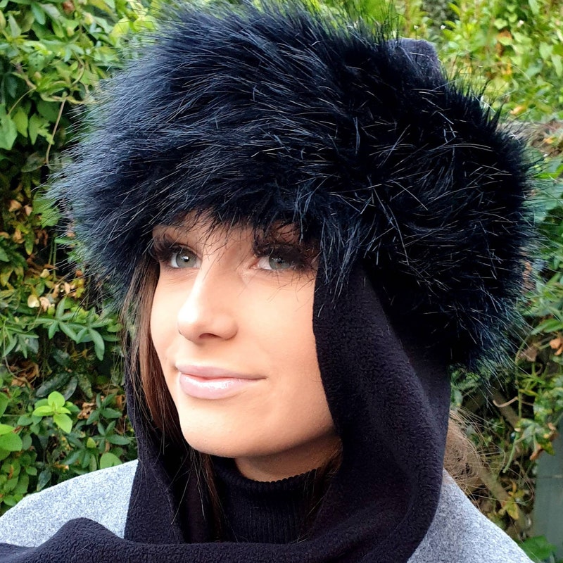 Vintage Feather Fur Hat - Etsy