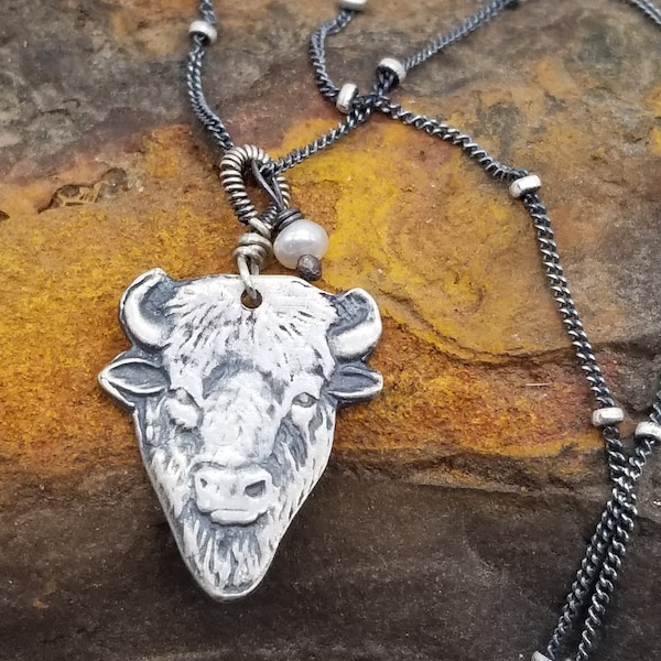 Bison Charm - Etsy