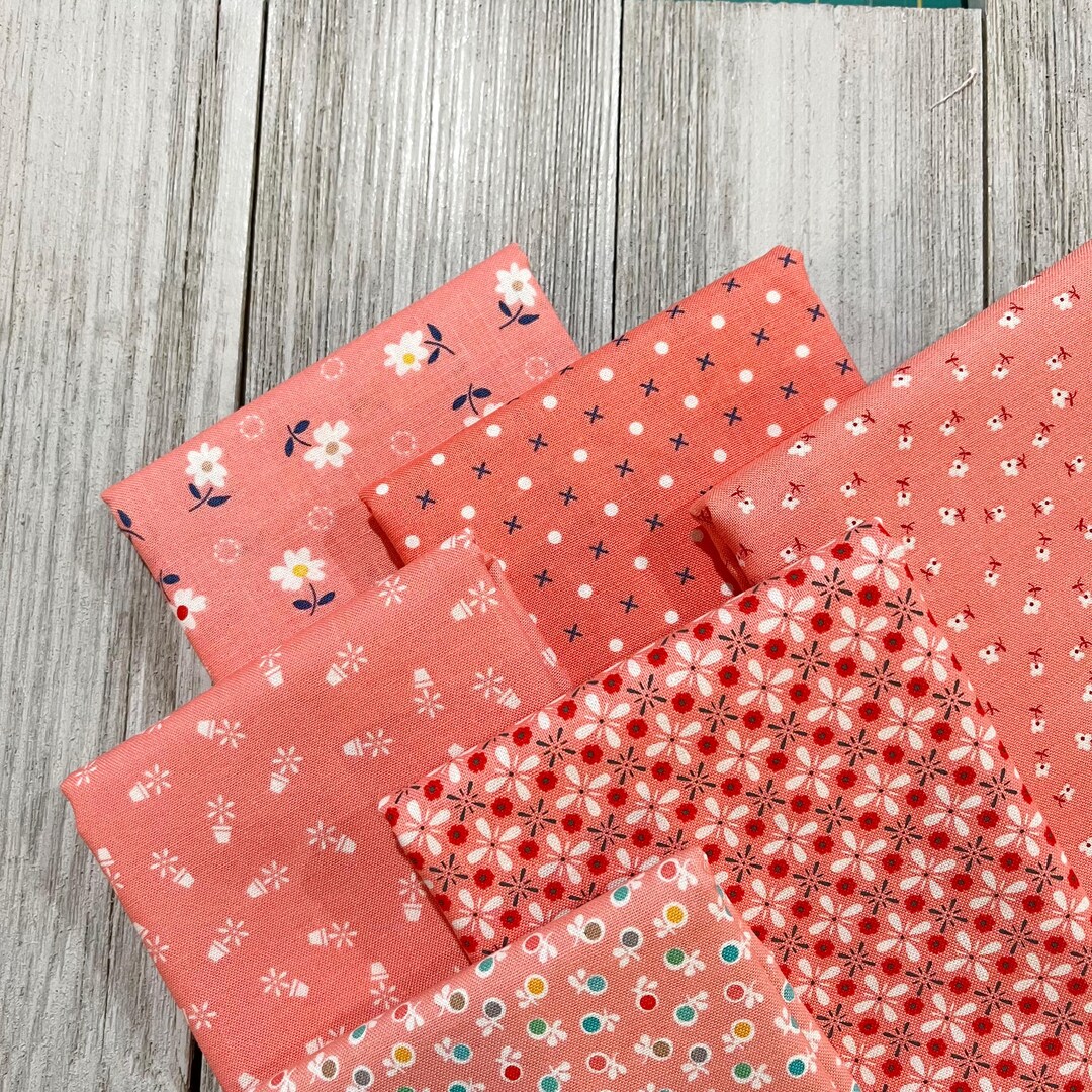 Pink Fat Quarter Bundle of 6 Lori Holt Prints - Etsy