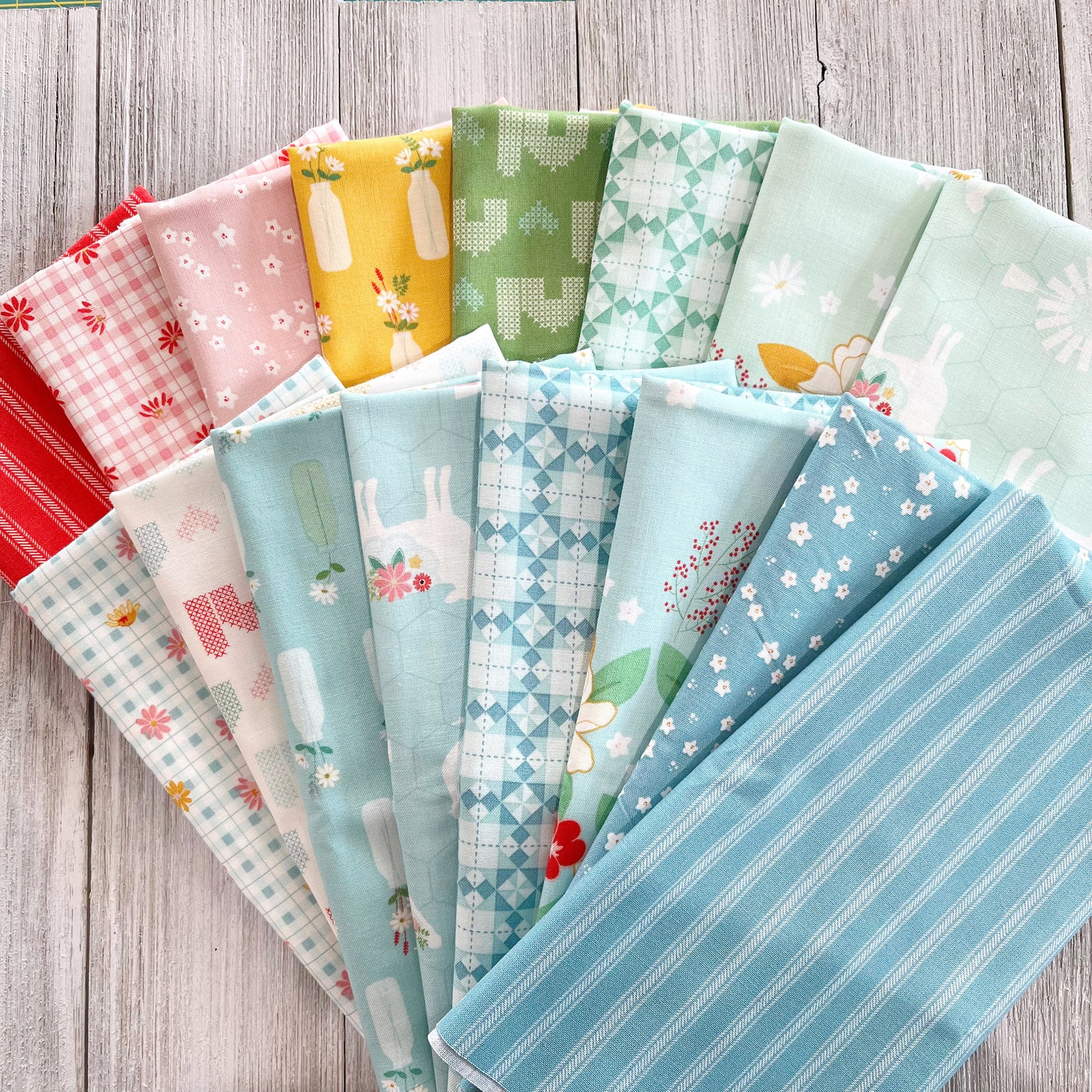 Sweet Acres Curated Fat Quarter Bundle of 16 by Beverly Mccullough of ...
