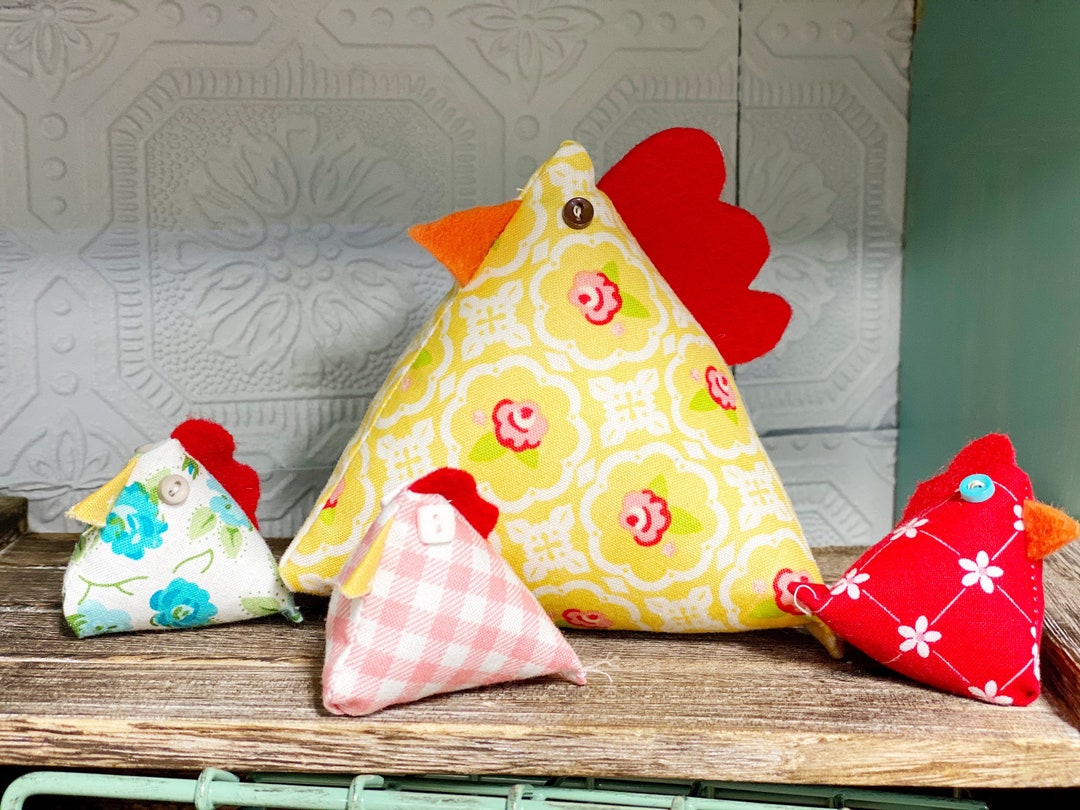 Easy Sew Mama Hen Chick Kit Learn to Sew Pattern Beginner Sewing Fabric ...