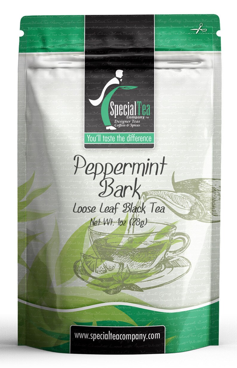 1 Oz. Peppermint Bark Black Tea - Etsy