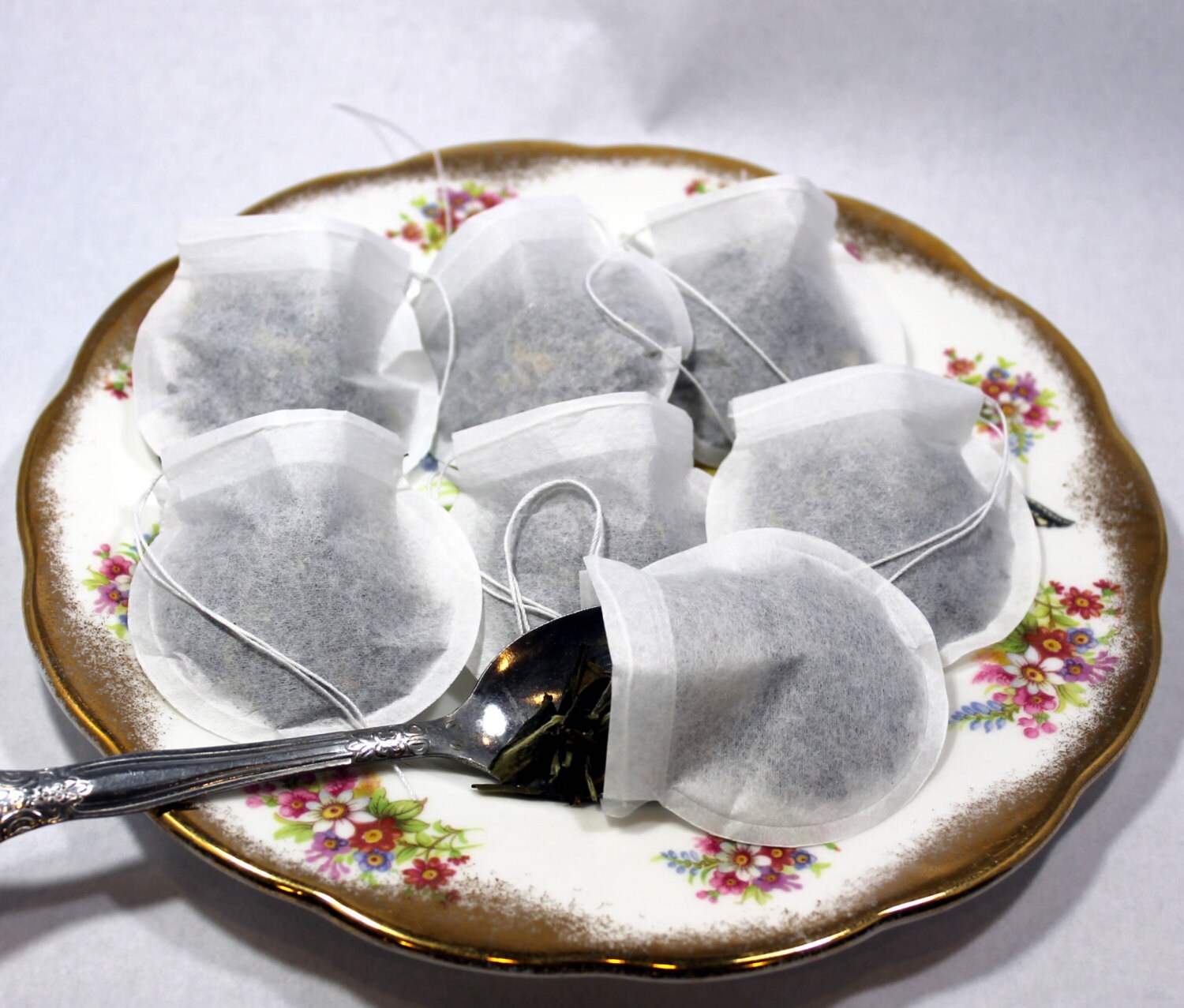 Round Empty Tea Bags with Draw String Closure 250 count | Etsy