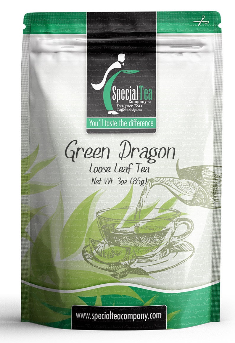 3 Oz. Green Dragon Loose Leaf Green Tea - Etsy