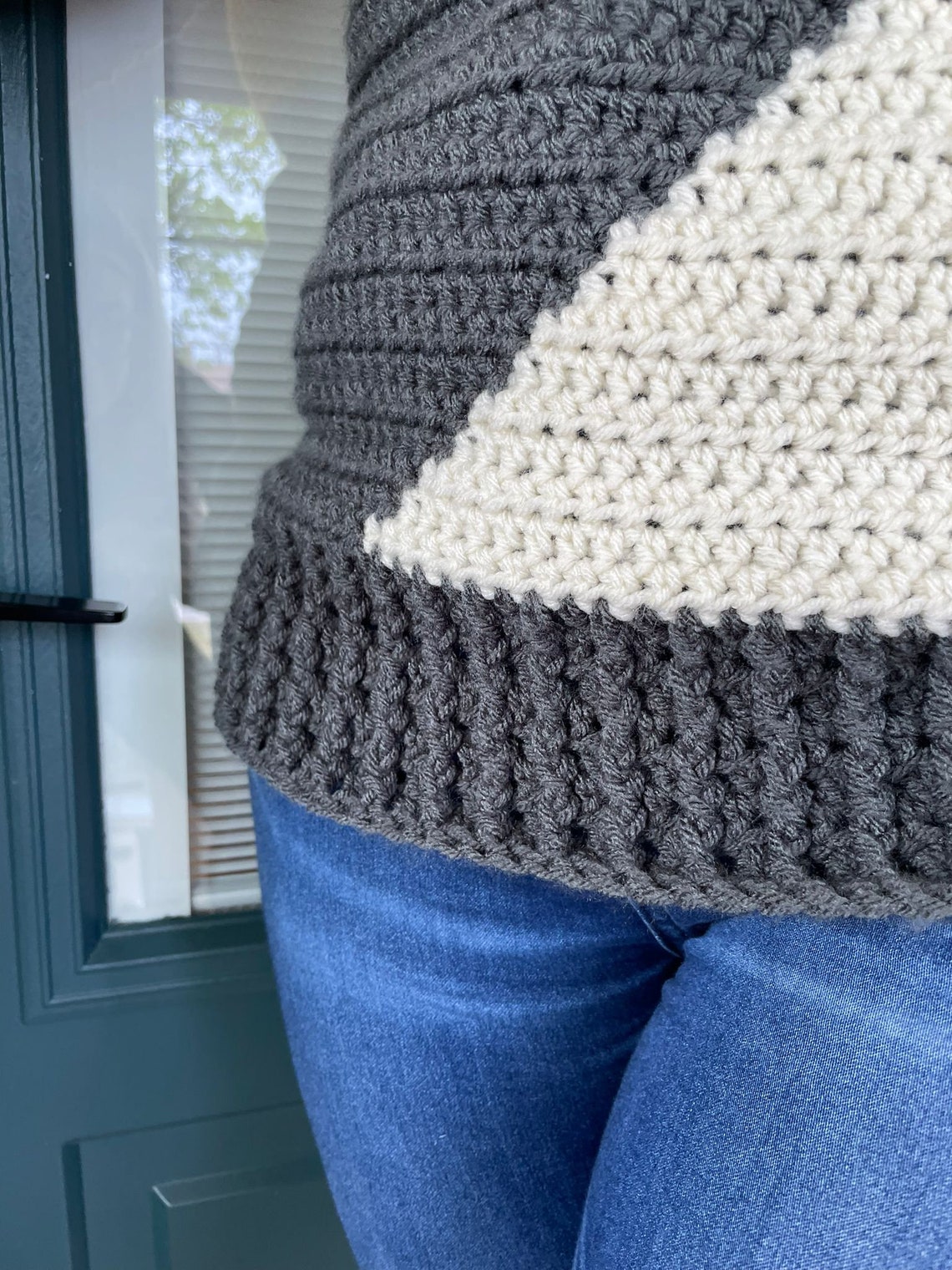 Cozy Colour Block Crochet Sweater PATTERN | Crochet Jumper PATTERN - Etsy