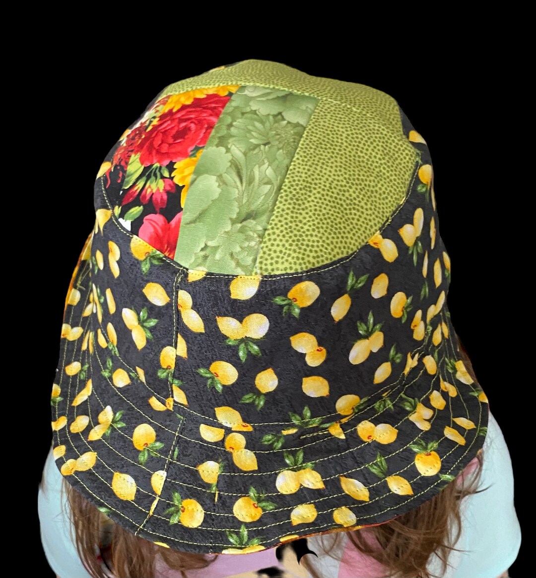 Epolstyle Reversible Scrappy Upcycled Bucket Hat Recycled - Etsy