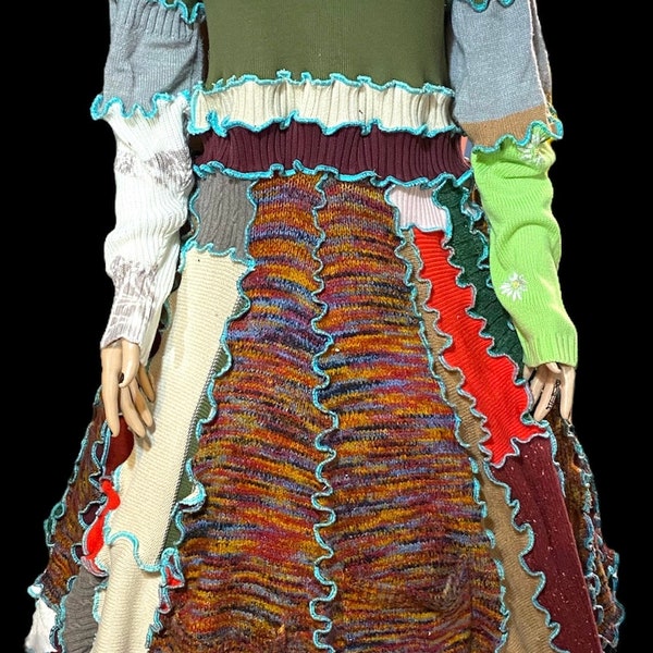 Upcycled Sweater Skirt - Etsy