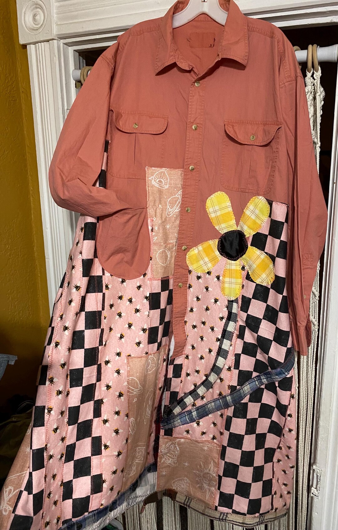 Epolstyle Scrappy Dress Duster Upcycled Recycled Patchwork Hippie Boho ...