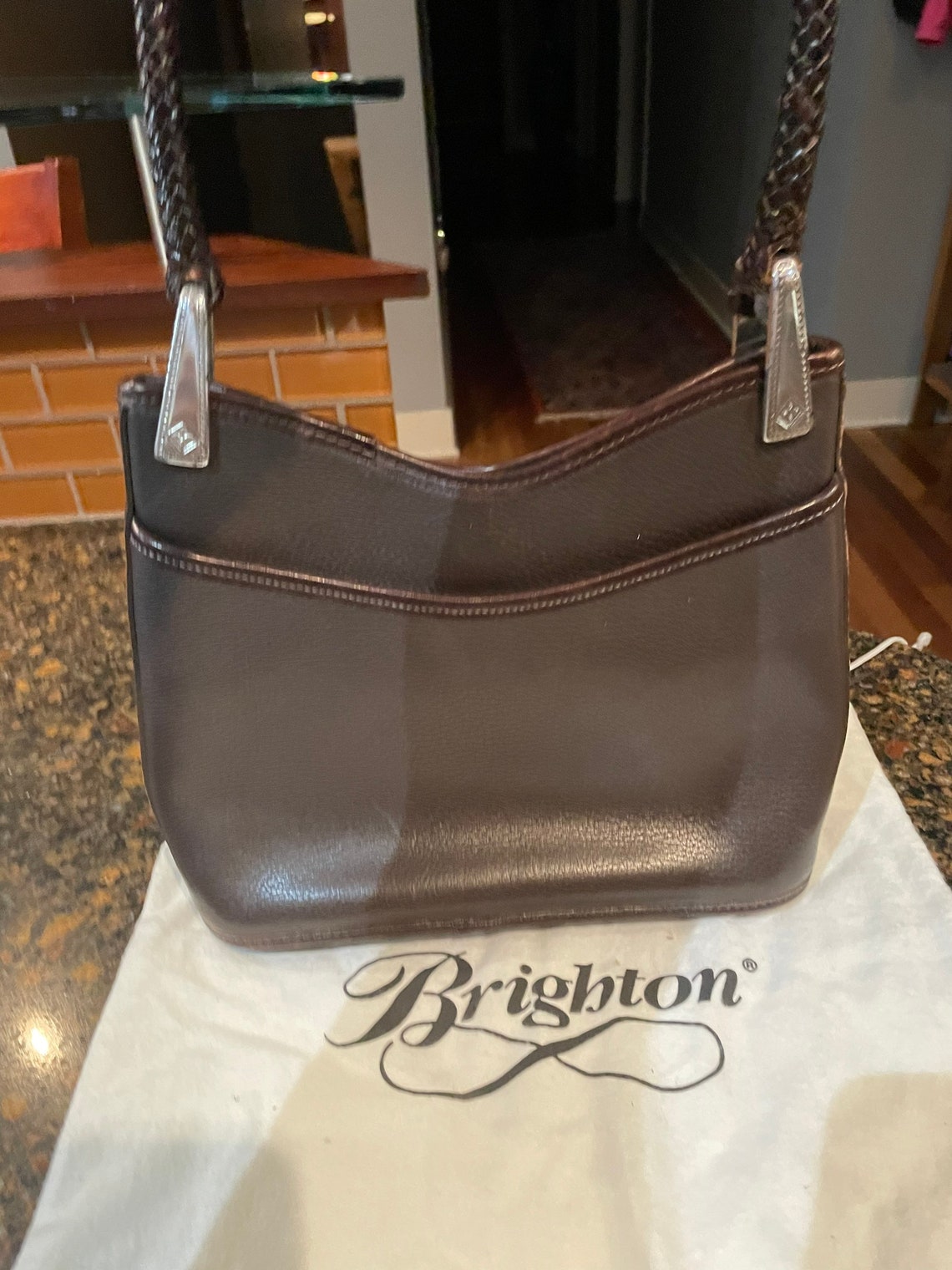 BRIGHTON Purse in Brown Leather. Adorable With Bag to Store In - Etsy
