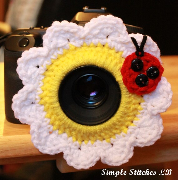 Crochet Flower Camera Lens Buddy | Etsy