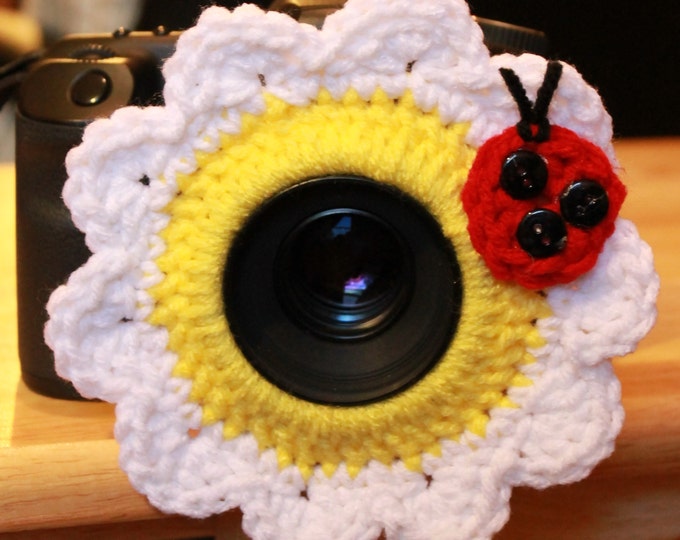 Crochet Flower Camera Lens Buddy - Etsy