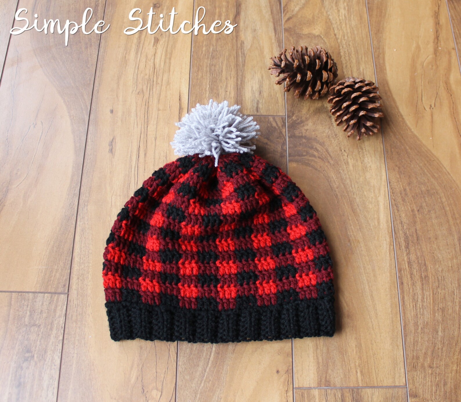 Buffalo Check Plaid Slouch Hat - Holiday Plaid Hat - Etsy