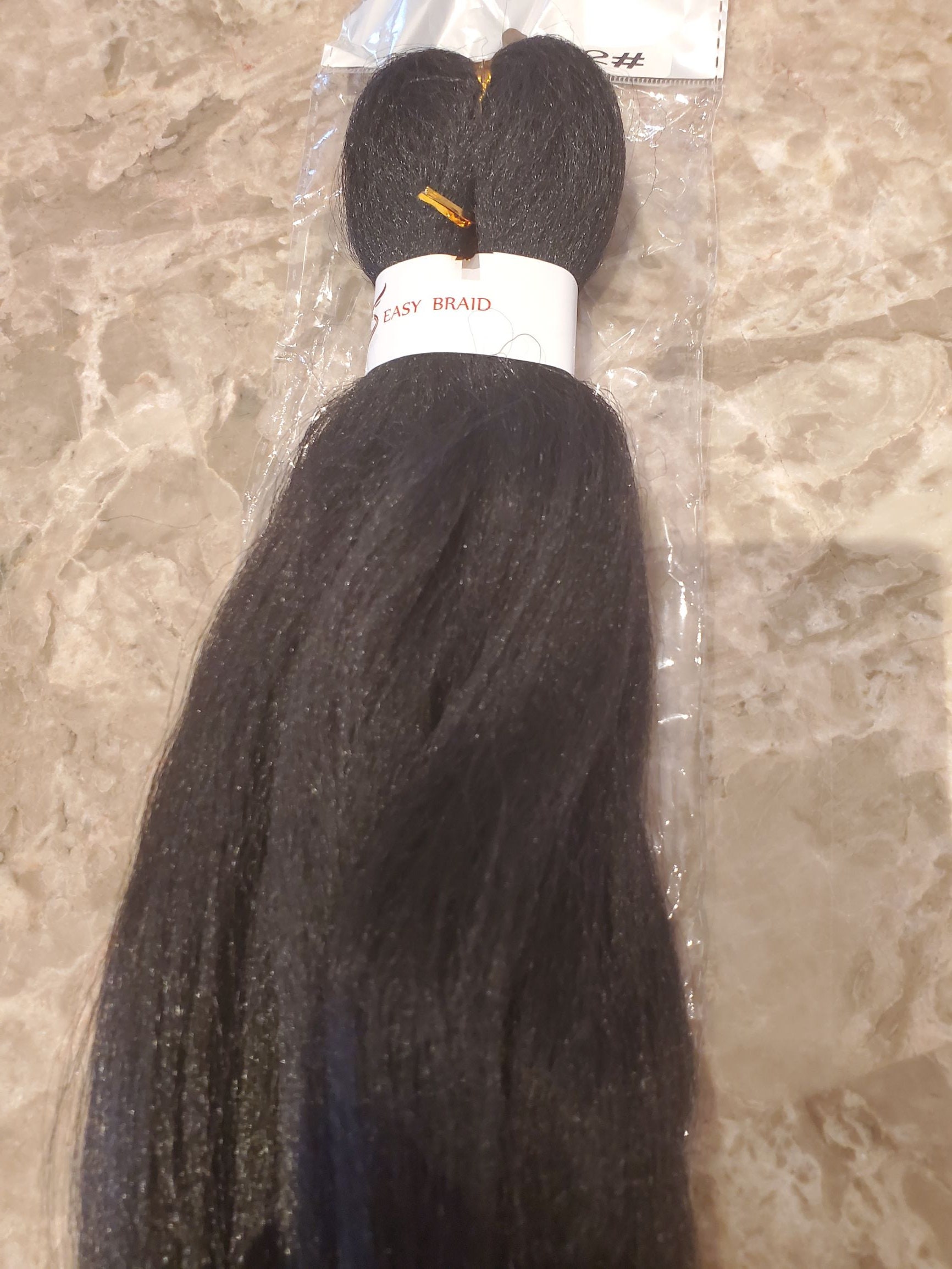 6-pack - Braid 52" Pre Stretched Braiding Hair - Color #2 - Etsy