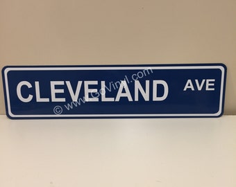 Cleveland Street Sign - Etsy