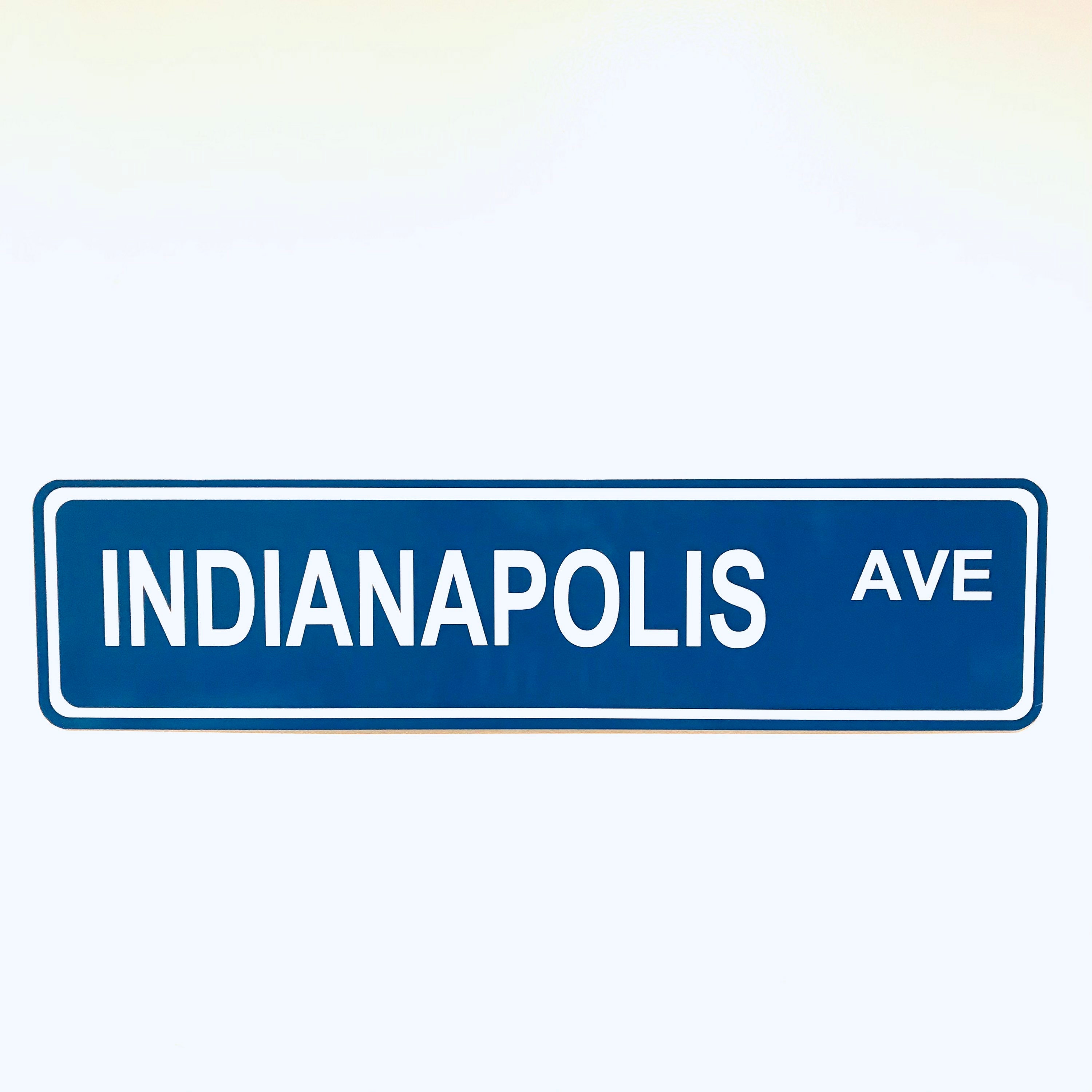 Indianapolis Avenue Street Sign Ave - Etsy España