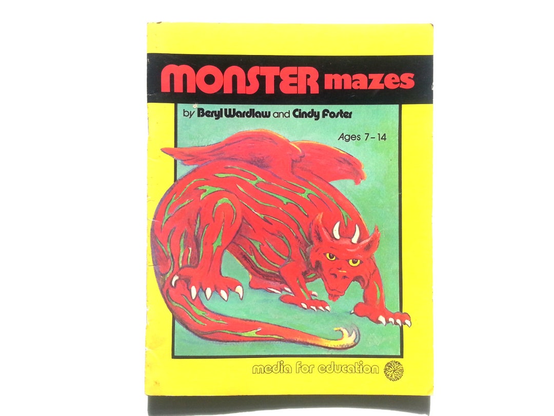1979 Monster Mazes Book - Etsy