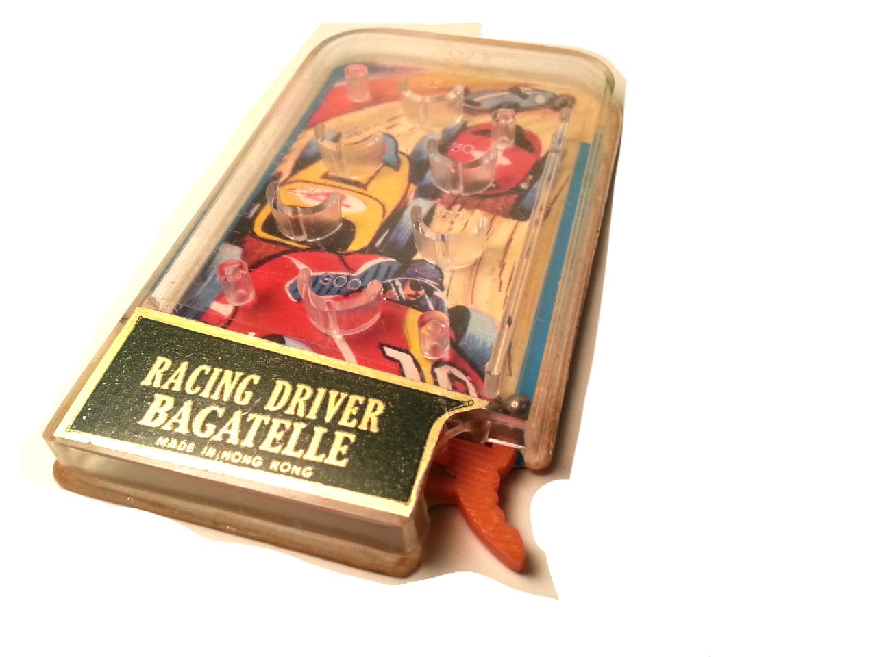 Vintage Racing Driver Bagatelle Tether Car | Hand Held Pinball Game ...